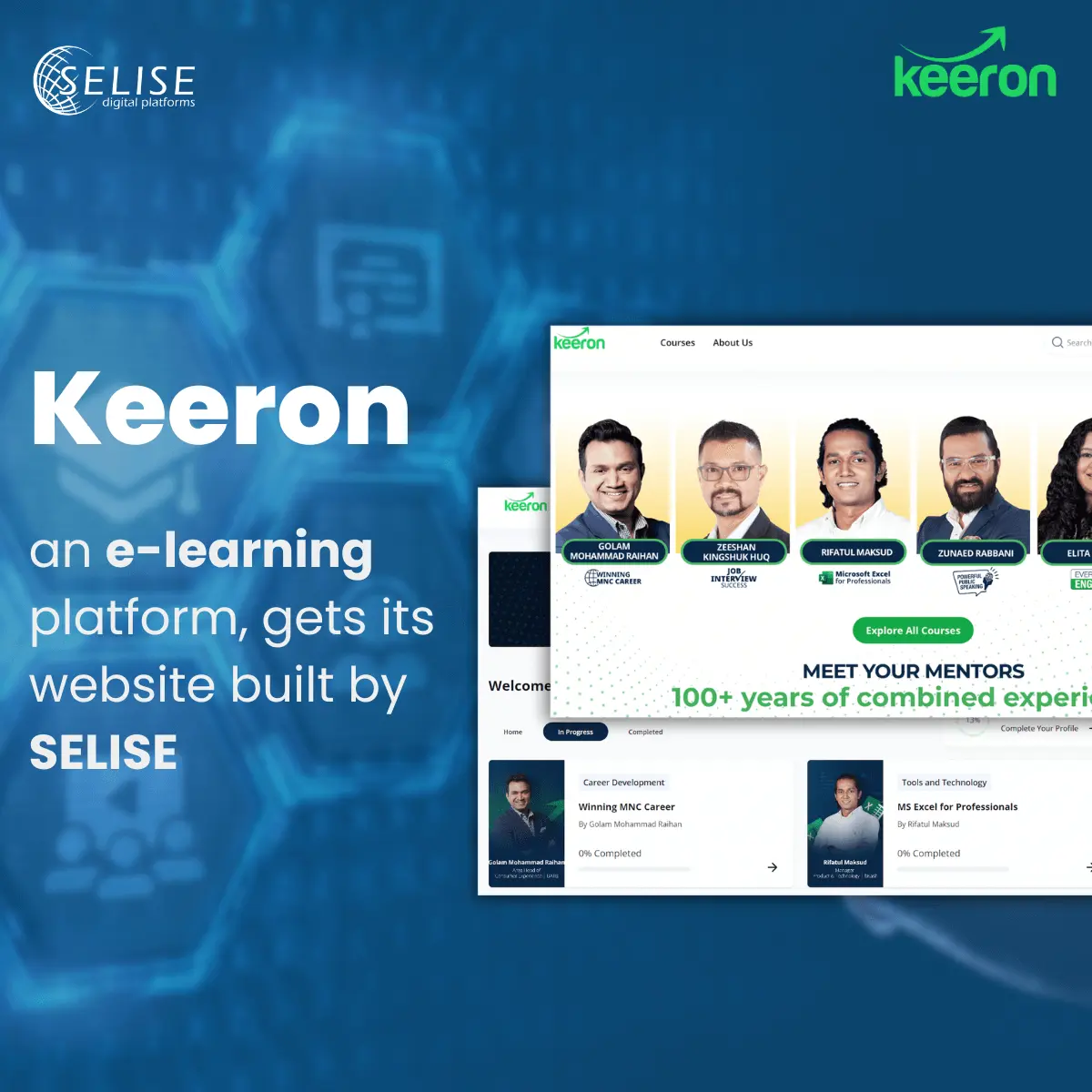 Keeron, An E-learning Platform, Gets Its Website Built by SELISE - SELISE Group
